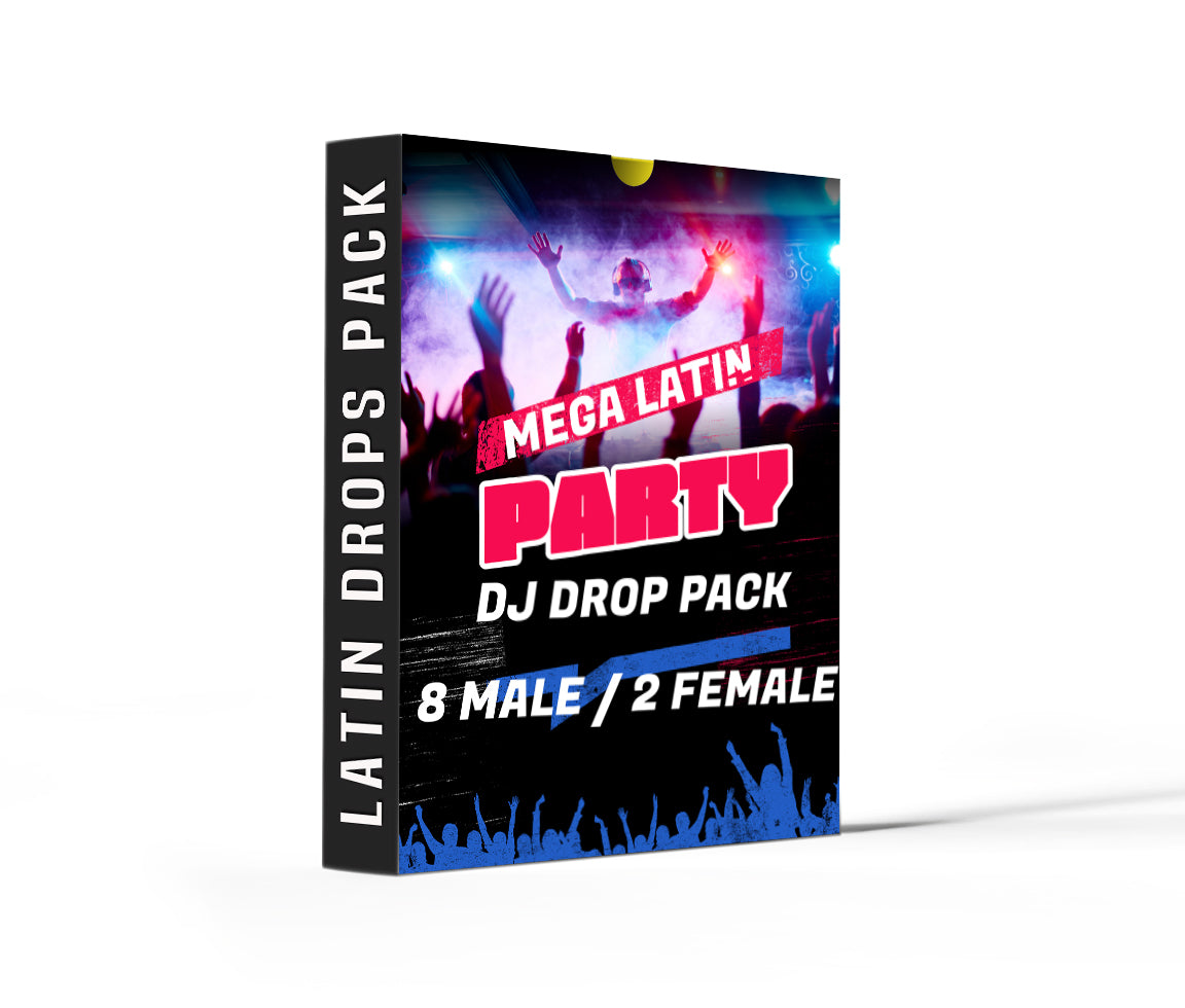 MEGA LATIN PARTY PACK VOL.4 10 DROPS MALE & FEMALE – Audiodjdrops